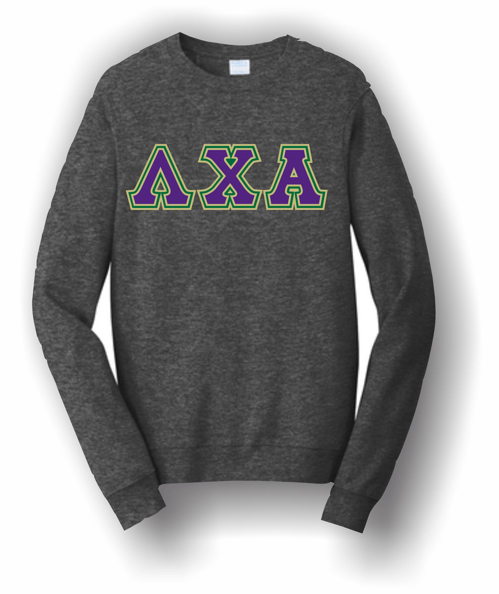 Lambda Chi Alpha – Crewneck Sweatshirt, Embroidered – 4662M JERZEES® S – Greek Apparel and Hobbies
