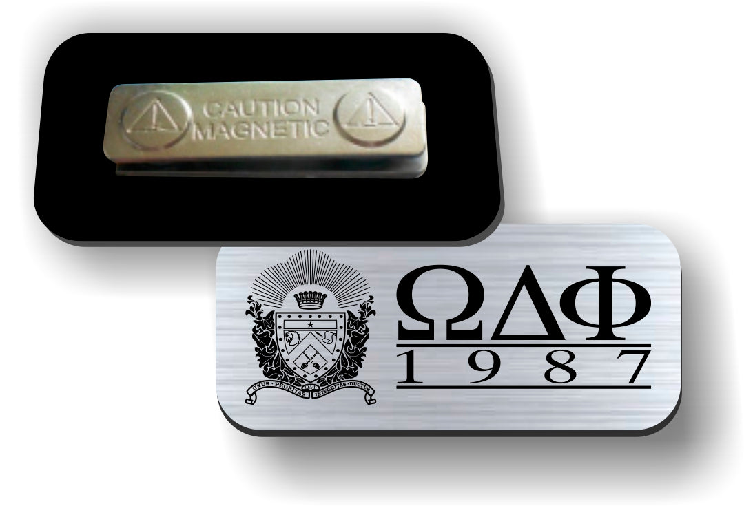 Omega Delta Phi - Name tags for Chapter Meetings – Greek Apparel and ...