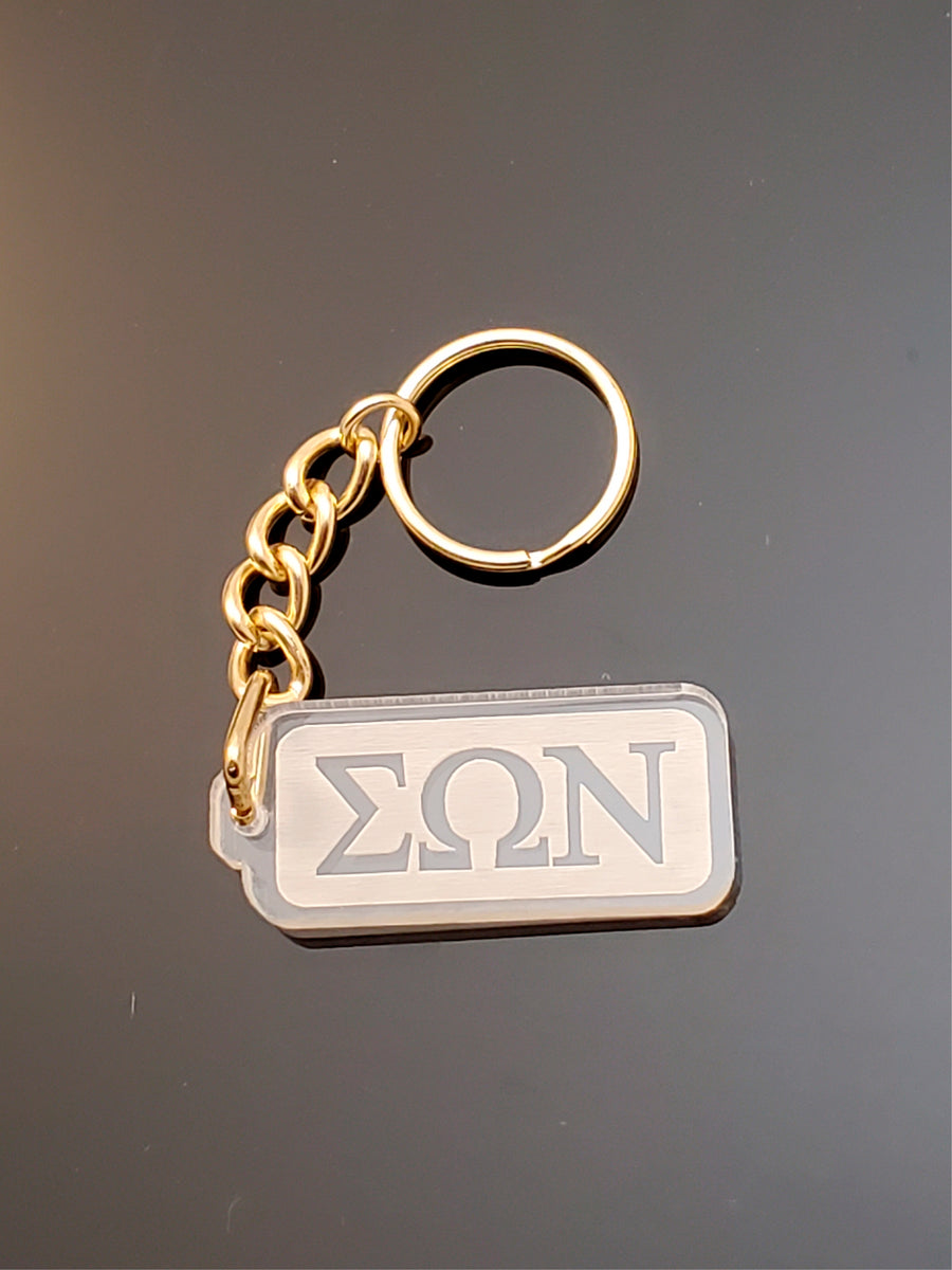 Sigma Nu Letters Silver